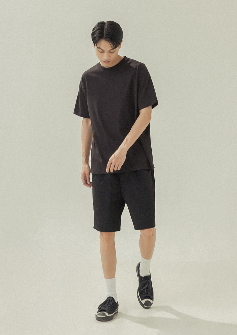 膠原蛋白輕柔男短T-CHECK 2 CHECK