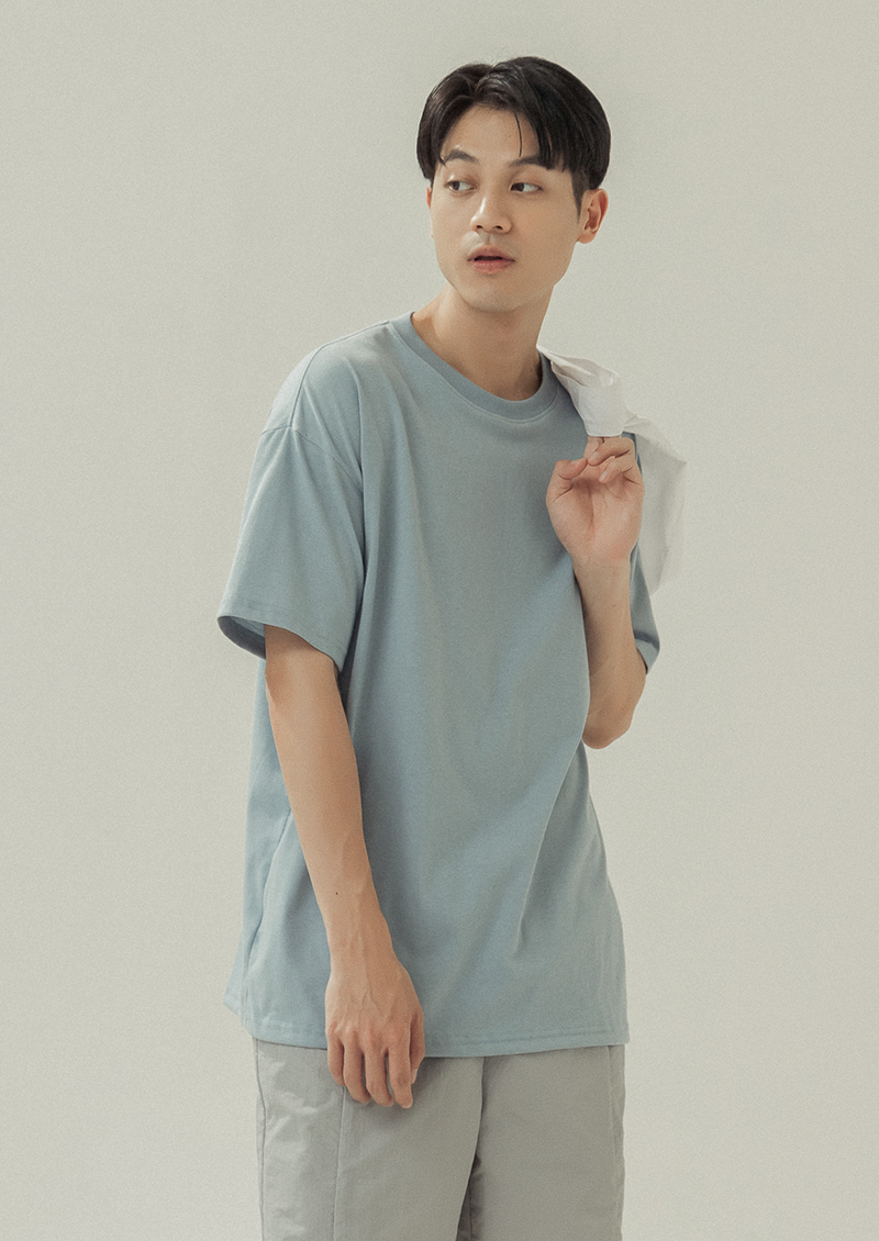 膠原蛋白輕柔男短T-CHECK 2 CHECK