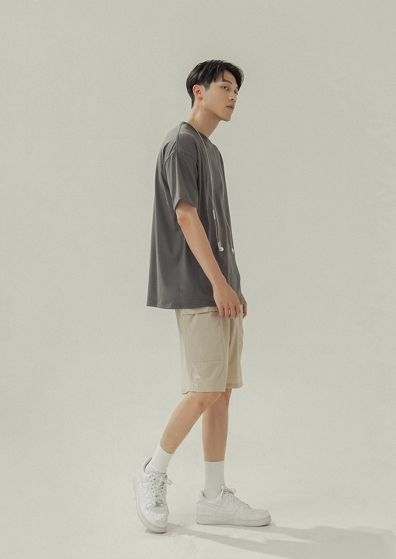 膠原蛋白輕柔男短T-CHECK 2 CHECK