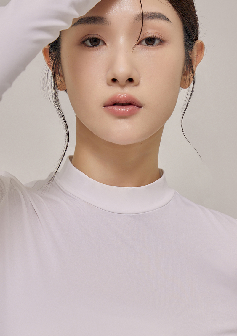 暖機能輕絨彈力高領發熱衣-CHECK 2 CHECK